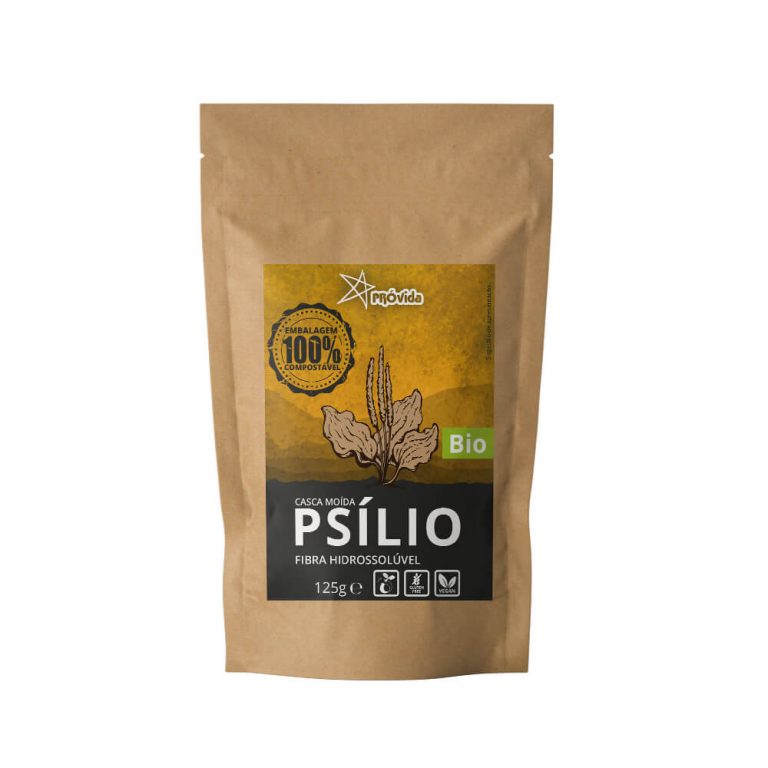 Psílio Fibra Casca Moída Bio 125gr Provida - Clorofila - Medicina Natural